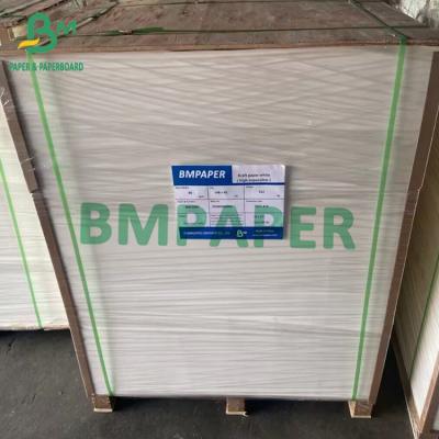 China 70gsm 80gsm 90gsm White Bleached Kraft Paper High Expansible Custom Sheet Size 30cm - 250cm for sale