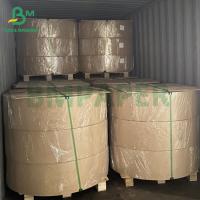 China 75gsm Brown Kraft High Expansible Strong Cement Bag Paper Roll for sale