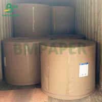China 40grs food safe one side premium glossy brown sack kraft paper for sale