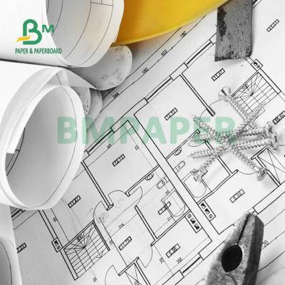 China Wide Format Inkjet Bond Paper 20lb Uncoated CAD Plotter Paper for sale