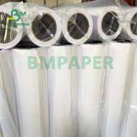 China 20lb Uncoated CAD Paper Roll For Inkjet Printers 36'' X 500' 3'' Core Bright White for sale