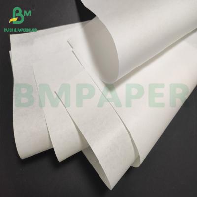 China Printable Kit 7 White Greaseproof Paper 50gsm Bleached Grease Resistant Paper for sale