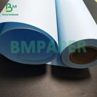 China 80gsm Good Printing Double Side Blue Engineering Bond Paper Rolls for sale