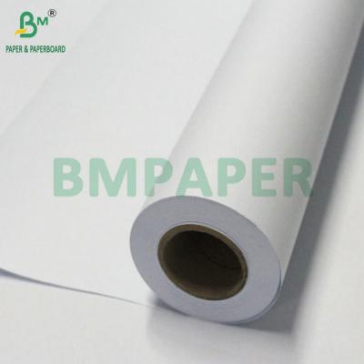 China 24'' X 300ft 2'' Core Inkjet Paper Bond Roll For Printing Layout Plan for sale