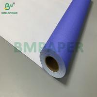 China 24'' X 150ft One Side Purplish Blue 20lb CAD Bond Paper Roll 2'' Core for sale
