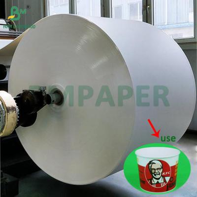 China 280gsm + 15g PE Coated One Side White Bowl Cardboard For Fried Chicken for sale