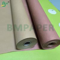 China 60gsm 70gsm Peach Brown Paper Roll For Wrapping Meats For Smoking for sale