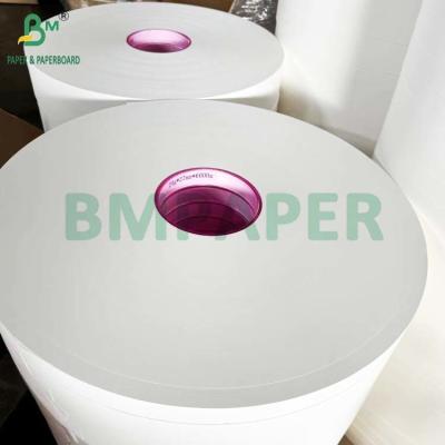 China 34mm X 6000m White MG Paper Roll 25g 26g For Wrapping Plastic Straws for sale