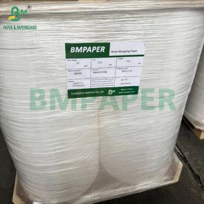 China 28gsm White Straw Wrapping Paper 22mm 25mm 28mm 33mm 35mm 50mm X 7000m for sale