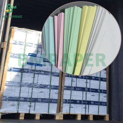 China 75gr Digital Printing Carbonless Paper CB White CFB Yellow CF Pink 9 X 11 for sale