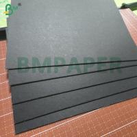 China Black Paper Laminated Grey Board on One Side 2mm Thick for Packaging for sale