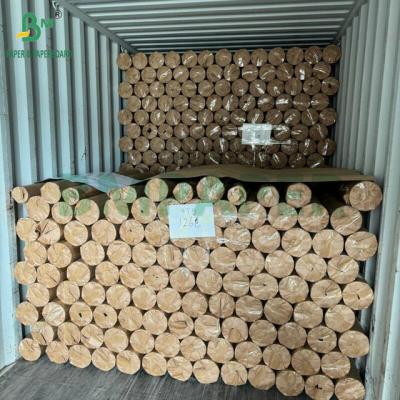 China 80gram 90gram 100cm Roll Width Golden Kraft Paper For Courier Envelope Bag for sale