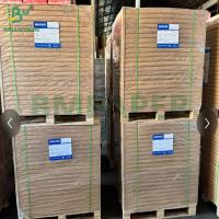 China 50gram 60gram Greaseproof PE Coated Brown Kraft Paper For Food Bag 70cm Width for sale