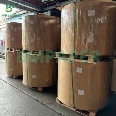 China 50gsm 60gsm One Side Glossy Brown Striped Kraft Paper For Packing Food for sale