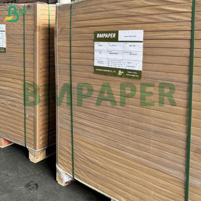 China 65gsm - 90gsm High Stretch Kraft Paper Brown Color High TEA Values for sale