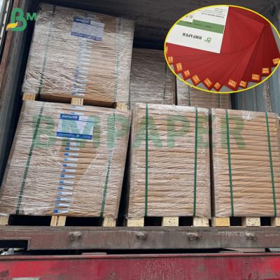 China 200gram 250gram Uncoated Black Red Colored Card Paper For Package Box 61 X 86cm for sale