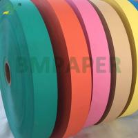 China 61gsm 62gsm Vegetable Parchment Chemical Fiber Yarn Tube Facing Paper 65mm for sale