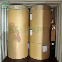 China 75gsm 80gsm 105gsm Golden Kraft Paper Reel For Bubble Mailers Envelopes for sale