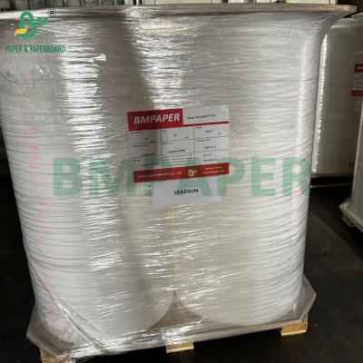 China Natural Wood Pulp 28grs Kraft Paper Rolls 29mm 33mm For Wrapping Straws for sale