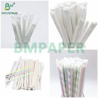 China Food Safe Straw Wrapping Paper 24gsm for Disposable Straw Packaging for sale