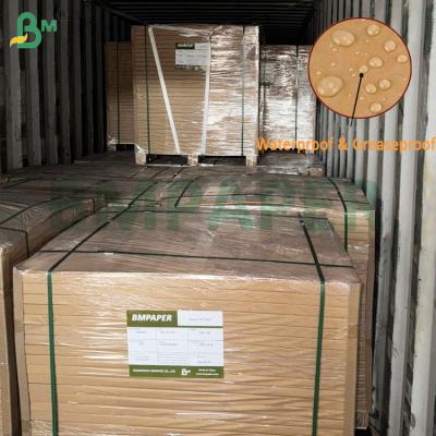 China 35gsm 38gsm Brown Double Side Silicone Oil Paper For Barbecue 24 x 36 inches for sale