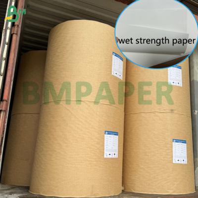China 61cm Width  68gsm 70gsm High Wet Strength paper For Drinking Bottle Labels for sale