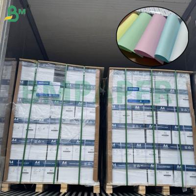 China 60gsm 65gsm Carbonless Copy Paper 8.5 X 11inch CFB CF Canary Color CCP Paper for sale