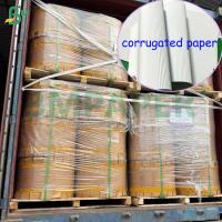 China 1.1mm  White Single Face F Flute Corrugated Paper For Package Carton 787 x 1092mm for sale