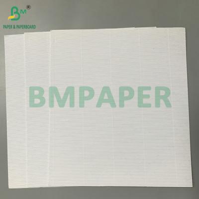 China Food Grade Single-layer White Corrugated Board 100g + 100g E F Flute For Piza Box for sale
