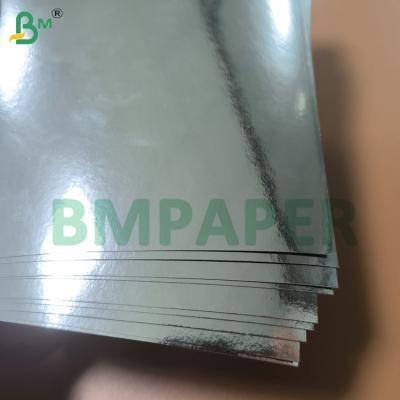 China Silver Foil Mirror Cardstock Paper One Sided Metallic Paper Sheets for sale