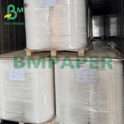 China 28g 33mm Food Grade Kraft Paper Roll For Drink Straw Packaging 6000m for sale
