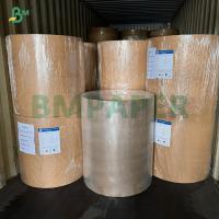 China 35gsm Flexible Red Stripped Kraft Paper in roll for sale