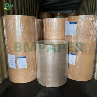 China 35gsm Flexible Red Stripped Kraft Paper in roll for sale
