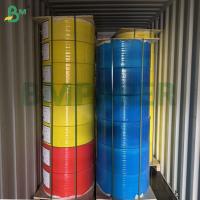 China 70gr 75gr 70cm 80cm Reel  White Green Pink Carbonless Paper For Delivery Note for sale