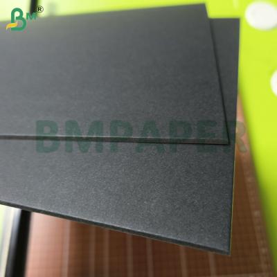 China 1.5mm Black Book Board For Book Binding Covers Full Black & Black Grey Back for sale