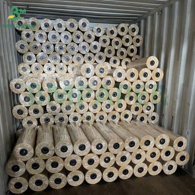 China 60gsm Coating MG Ribbed Kraft Paper For Flowers Wrapping 7kg x 75cm roll for sale