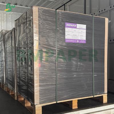 China 280g 300g Virgin Wood Glossy Black Cardboard For Handmade DIY for sale