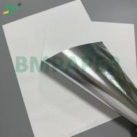 China 1/s Bright Silver Metalised Paper White Back Food Grade Sheets 70g 800mm X 1000mm for sale