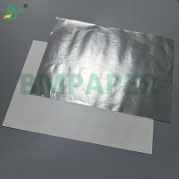 China 1/s Bright Silver Metalised Paper White Back Food Grade Sheets 70g 800mm X 1000mm for sale