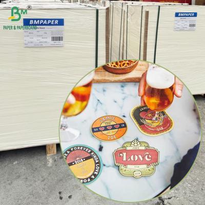 China 60pt 80pt Both Sides Uncoated Absorbent Pulpboard for Making Bar Hotel Coasters for sale