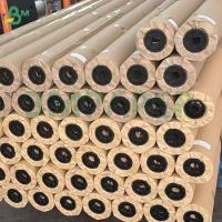China 80g 70g Perforated Brown Kraft Paper 72inch 90inch X 100m Rolls for sale
