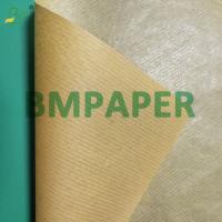 China 40gsm Ribbed Kraft Paper 26inches By 31inches Wrapping Kraft Golden Yellow Machine Glazed One Side for sale