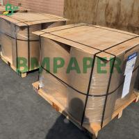 China 80gsm Brown Kraft Ribbed Paper Roll Package 55cm Width, Medium Quality for sale
