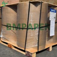China 80gsm Brown Kraft Ribbed Paper Roll Package 55cm Width, Medium Quality for sale