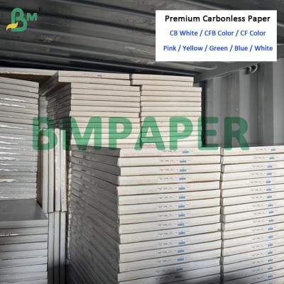 China Ream Pack NCR Carbonless Copy Paper 70gsm CFB Pink CF Yellow With White Back 61 X 86cm for sale