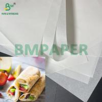 China Moisture Resist 25gsm to 40gsm Food Grade White Paper Roll for Wrapping Tortillas for sale