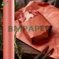 China 66gsm Food Grade Pink Peach Butcher Paper Roll for Smoking Meat 18'' 24'' x 175' for sale