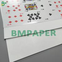 China 310gsm Linen Embossed Blue Core Playing Card Stock No See Through for High - End Poker Cards for sale