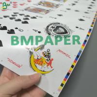 China 310gsm Linen Embossed Blue Core Playing Card Stock No See Through for High - End Poker Cards for sale