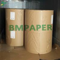 China Natural Kraft Glass Interleaving Paper Roll 35 - 40gsm Anti - mold Separating Paper for Automotive PV Coated Glass for sale